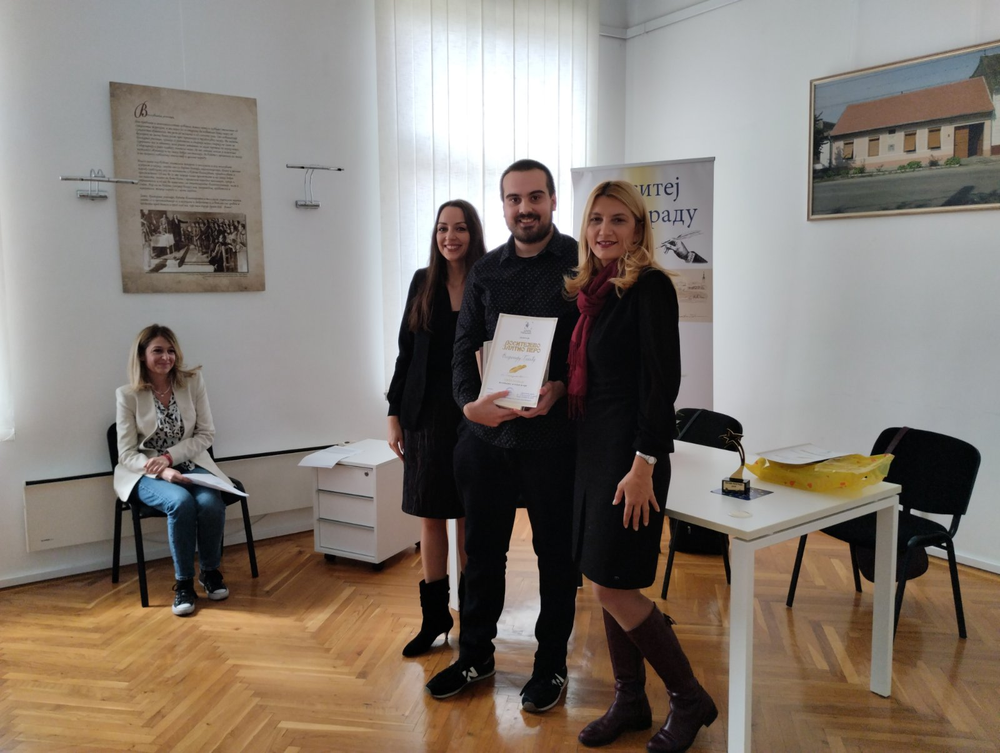 Doktorand Vladimir Papić dobitnik nagrade „Dositejevo zlatno pero” | FF